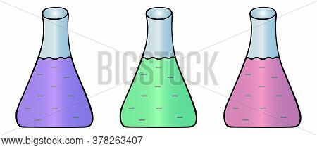 Flask Reagent. Vector Vector & Photo (Free Trial) | Bigstock