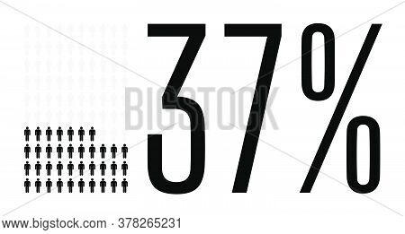 Thirty Seven Percent Vector & Photo (Free Trial) | Bigstock