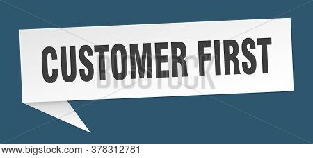 Customer First Banner Vector & Photo (Free Trial) | Bigstock