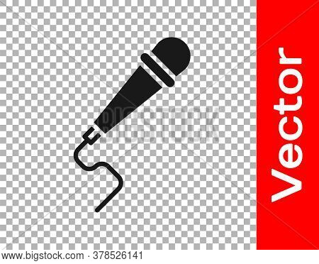 Black Microphone Icon Vector & Photo (Free Trial) | Bigstock