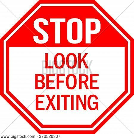 Look Before Exiting Vector & Photo (Free Trial) | Bigstock