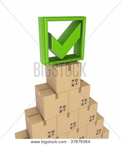 Green Tick Mark Carton Image & Photo (Free Trial) | Bigstock
