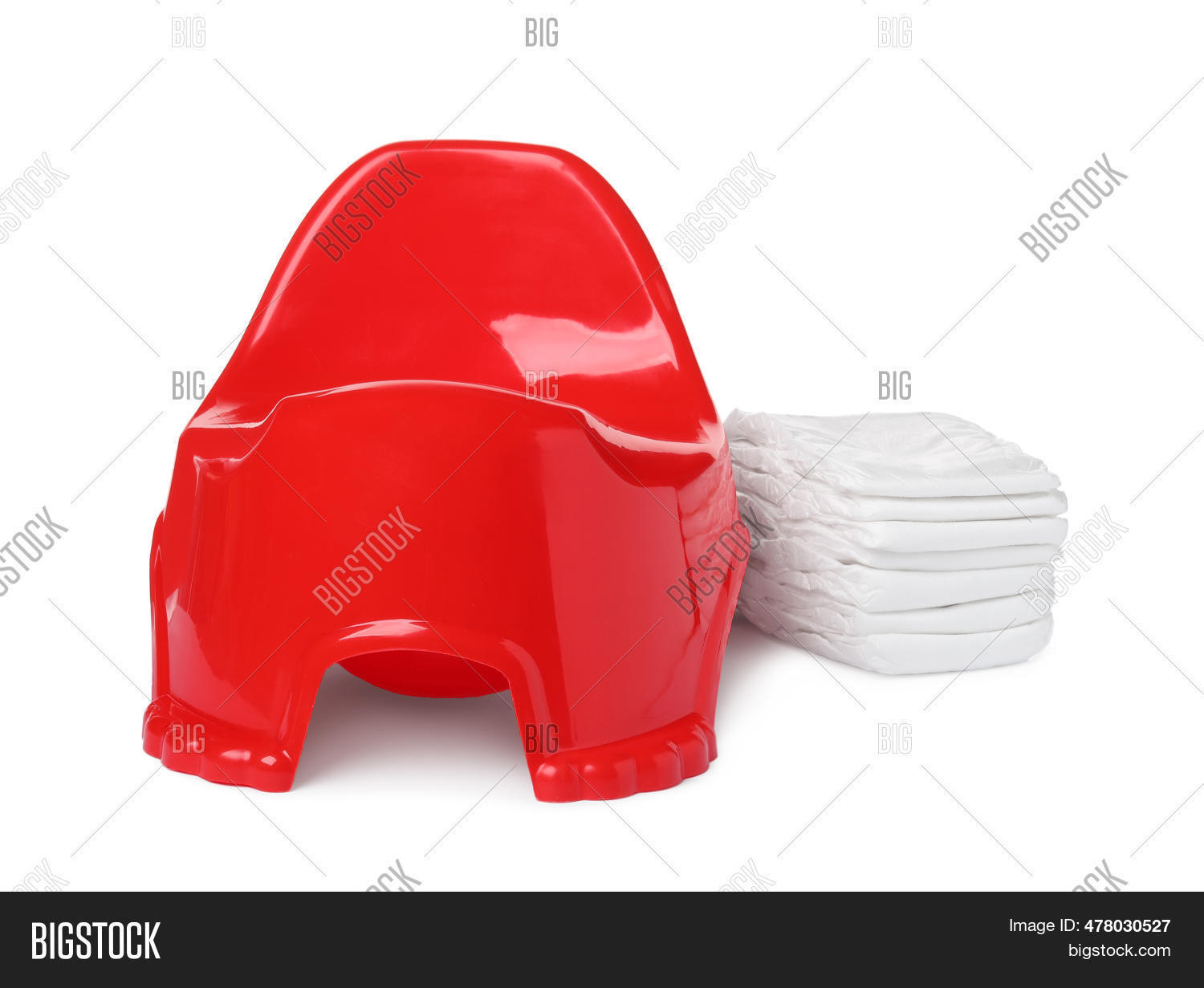 Red Baby Potty Diapers Image & Photo (Free Trial) | Bigstock