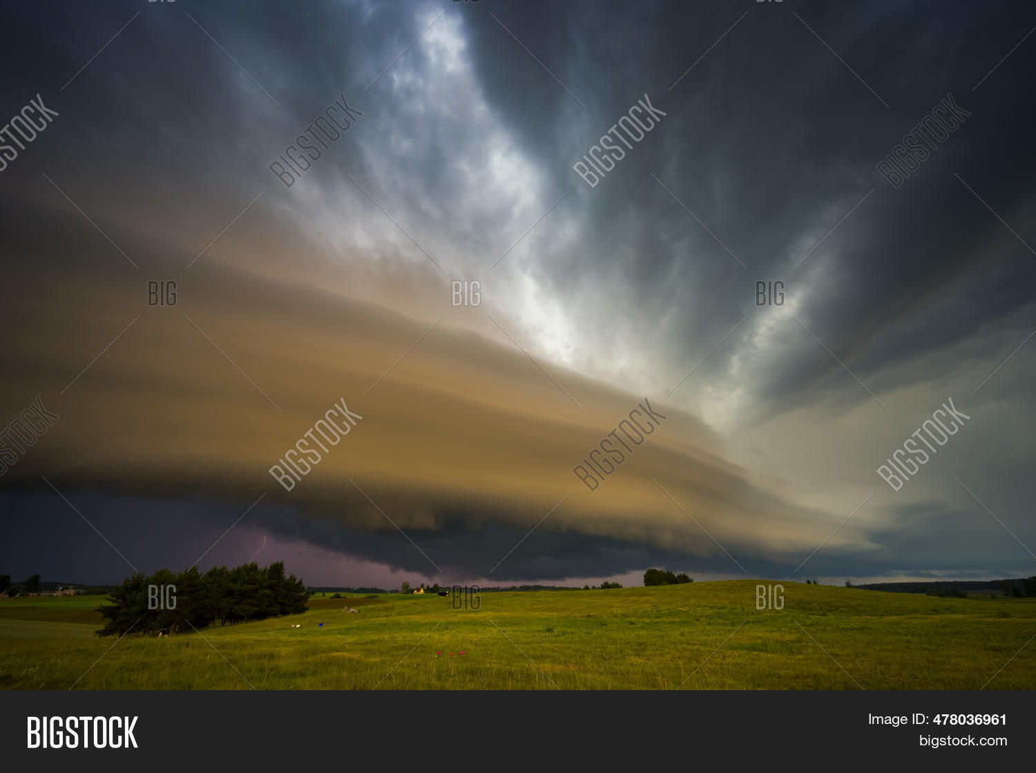 Angry Supercell Storm Image & Photo (Free Trial) | Bigstock