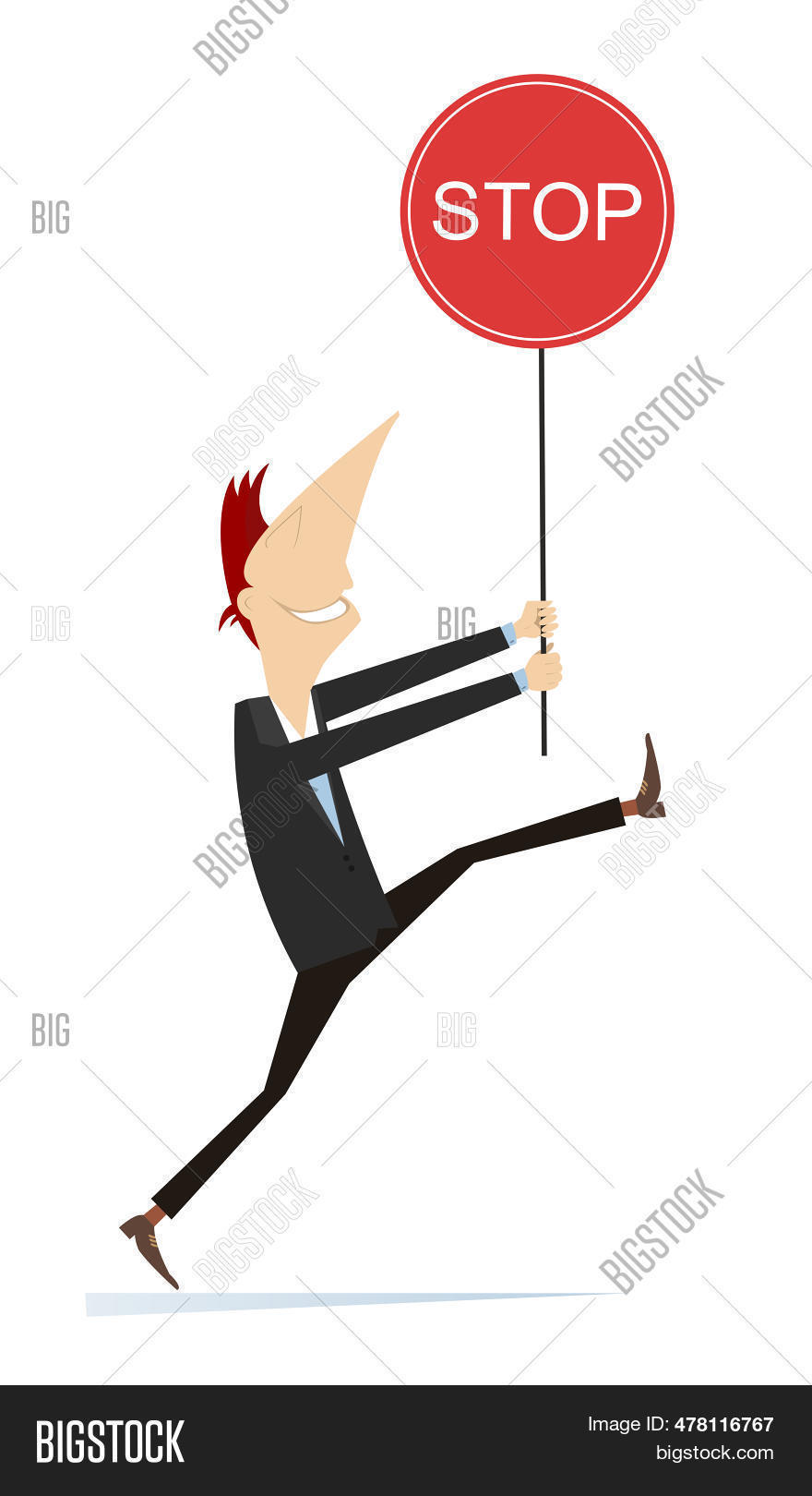 Cartoon Man Holding Image & Photo (Free Trial) | Bigstock