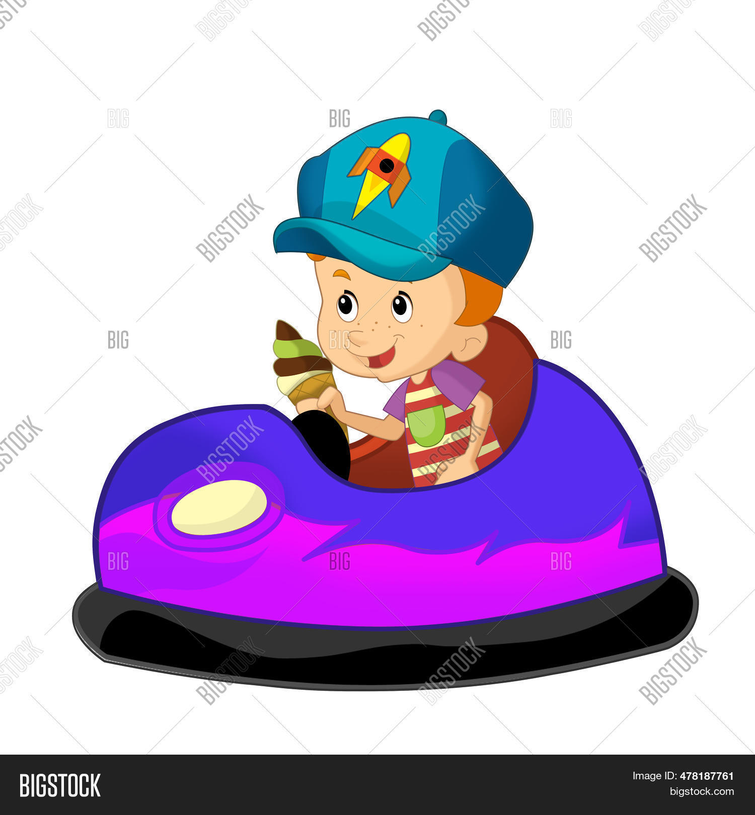 Cartoon Scene Kid Boy Image & Photo (Free Trial) | Bigstock