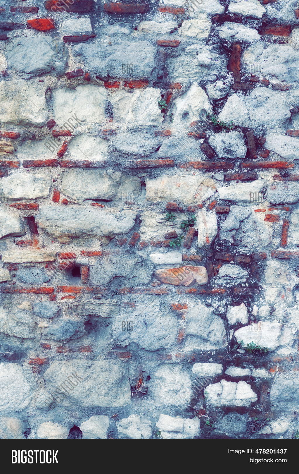 Aged Worn Stone Wall Image & Photo (Free Trial) | Bigstock