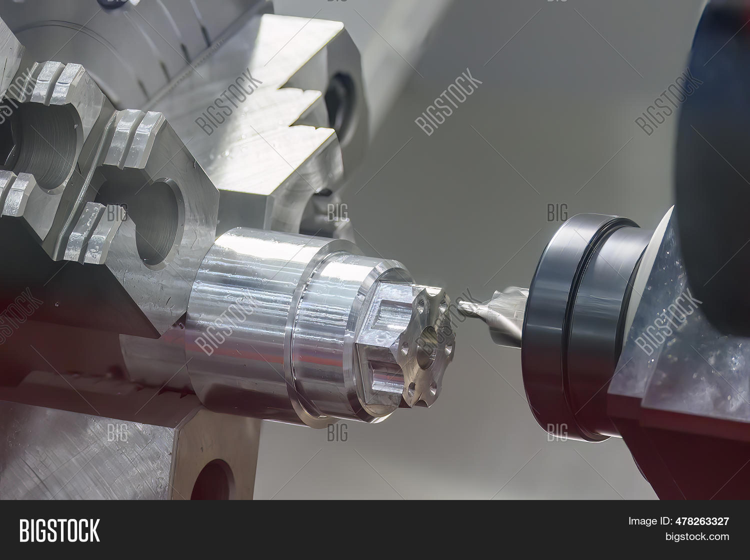 Cnc Lathe Machine Image & Photo (Free Trial) | Bigstock