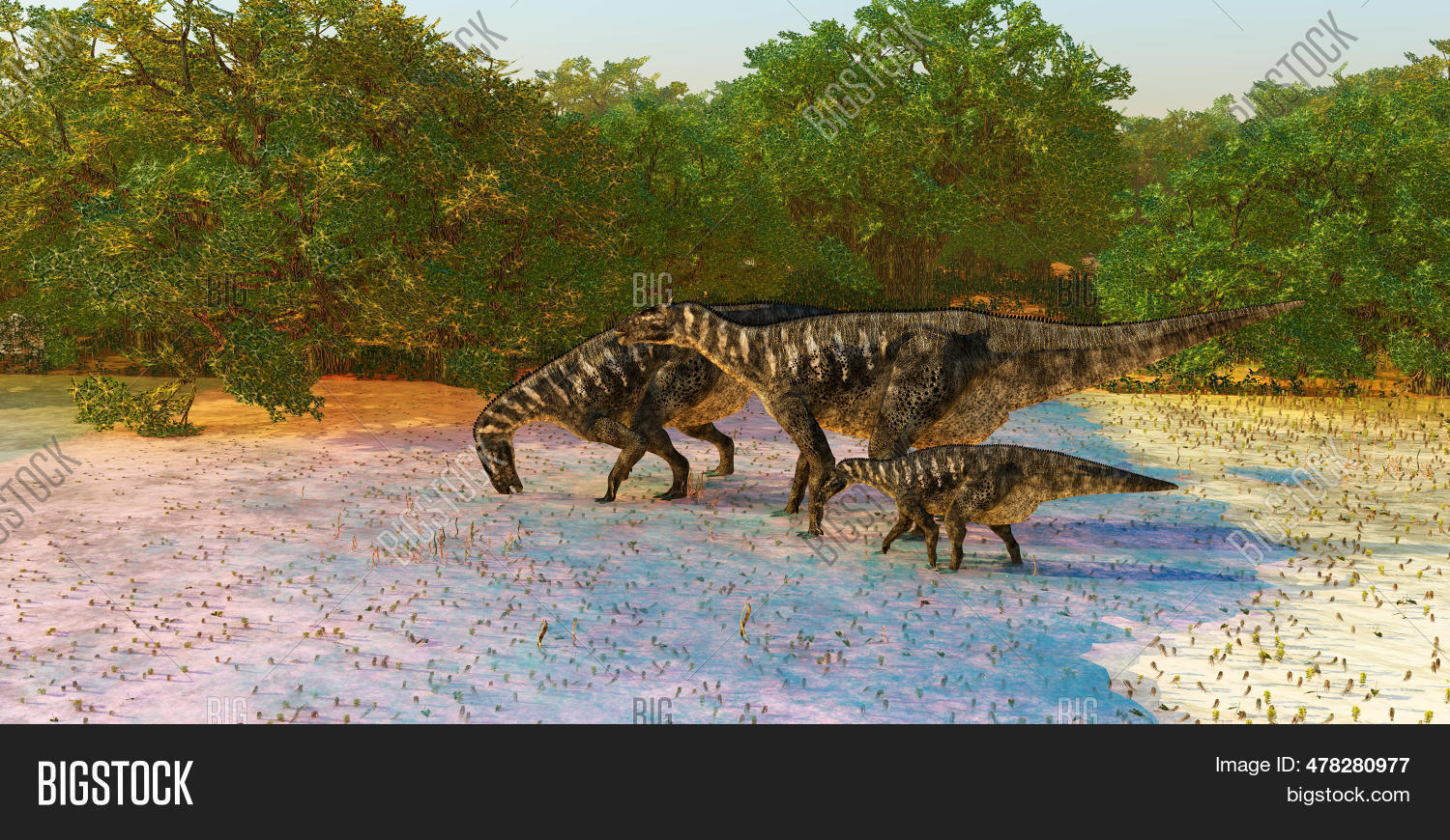 Iguanodon Hadrosaurs Image & Photo (Free Trial) | Bigstock