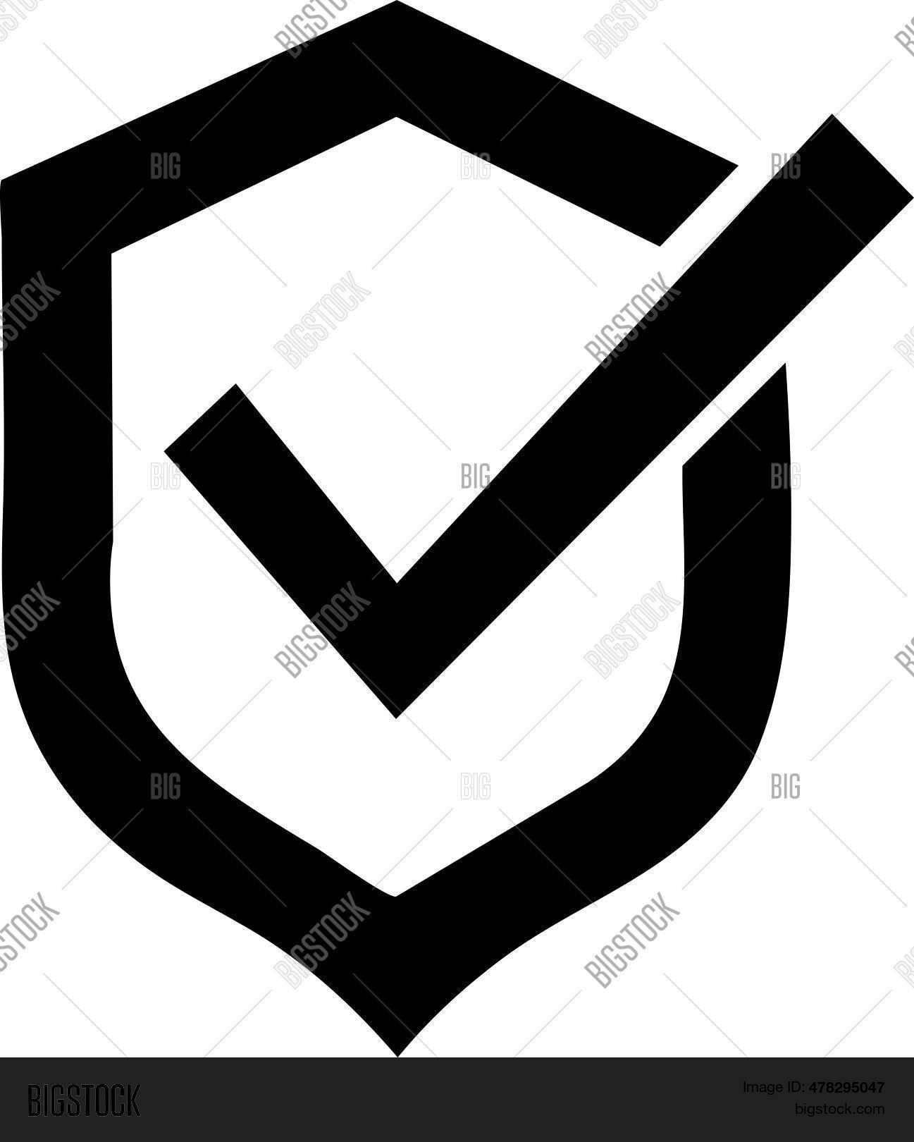 Shield Check Mark Vector & Photo (Free Trial) | Bigstock