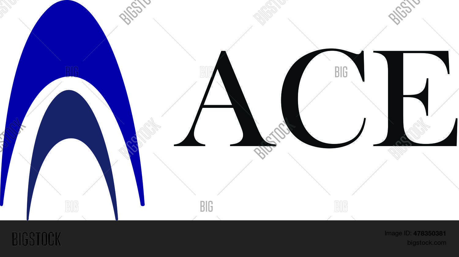 Ace Letter Logo Sleek Vector & Photo (Free Trial) | Bigstock