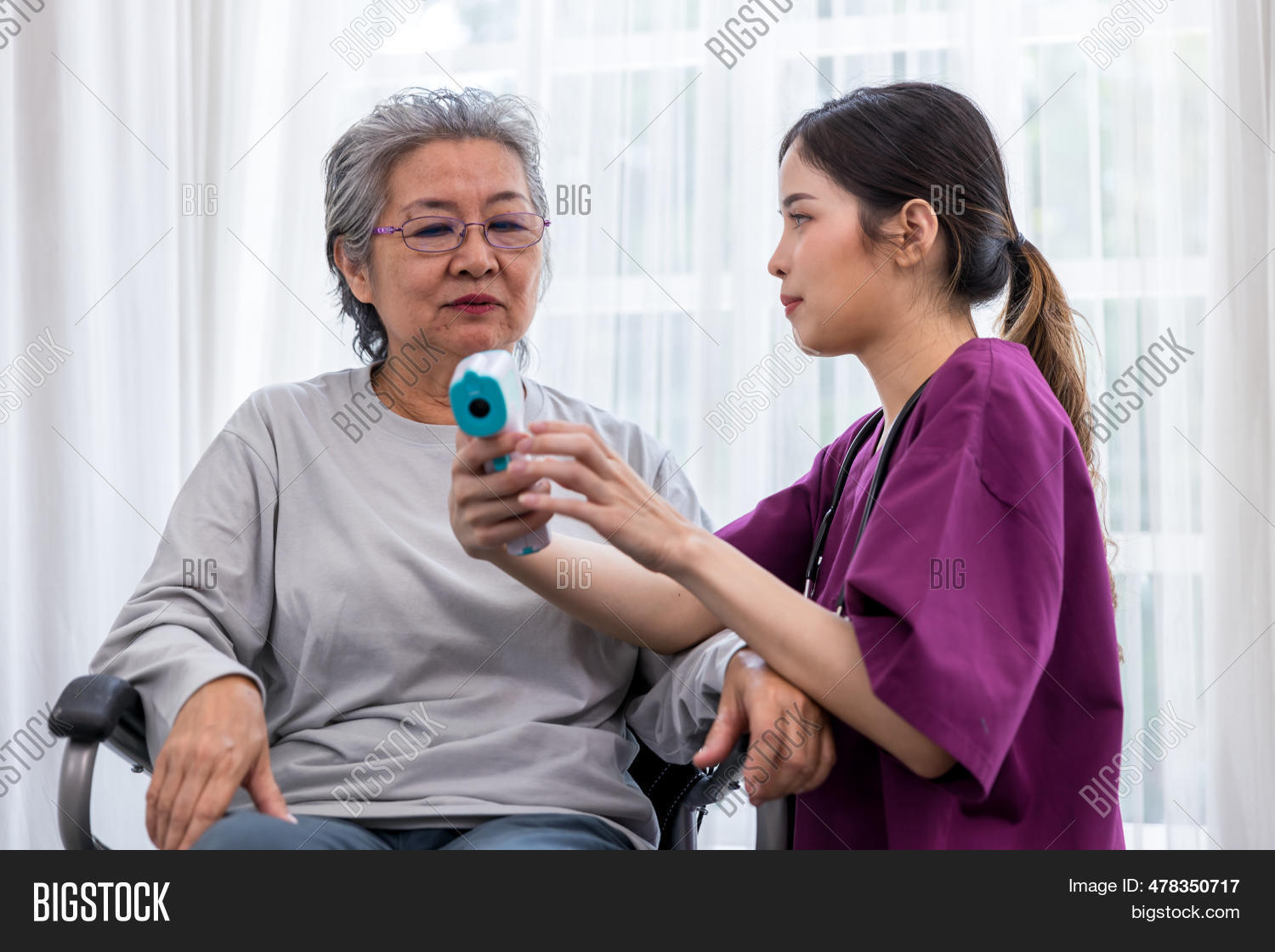 Caregiver Nurse Take Image & Photo (Free Trial) | Bigstock