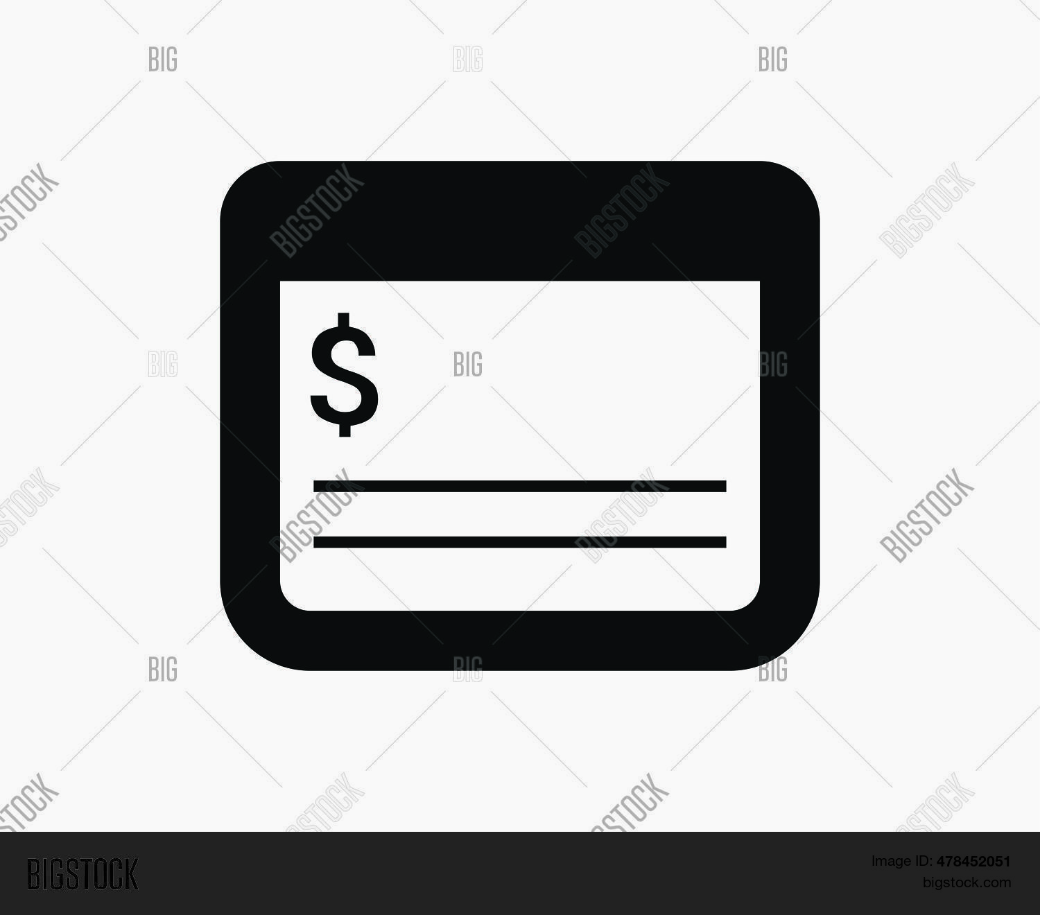 Checkbook Icon Check Vector & Photo (Free Trial) | Bigstock