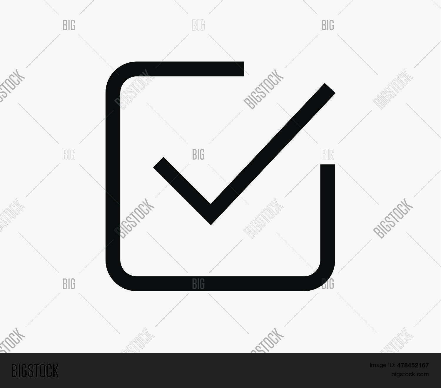 Check Mark Icon. Vector & Photo (Free Trial) | Bigstock