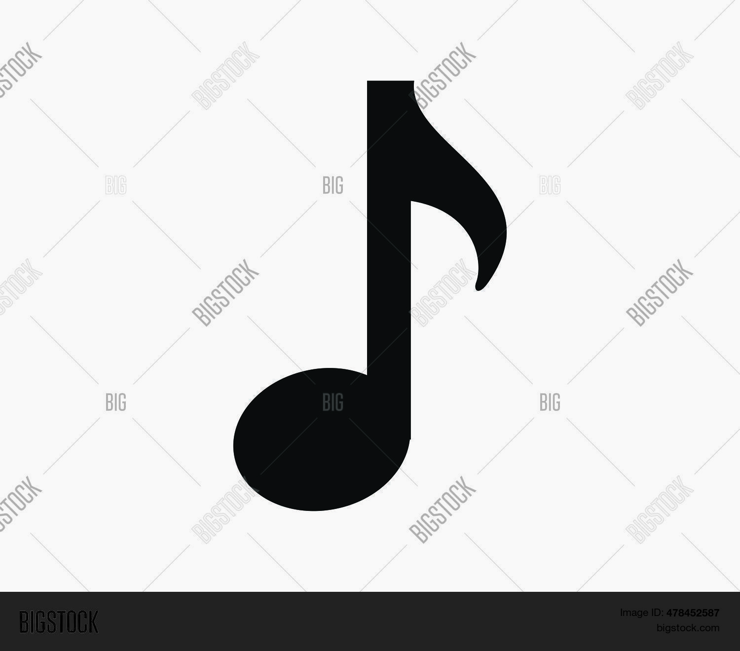 Quaver Music Icon. Vector & Photo (Free Trial) | Bigstock