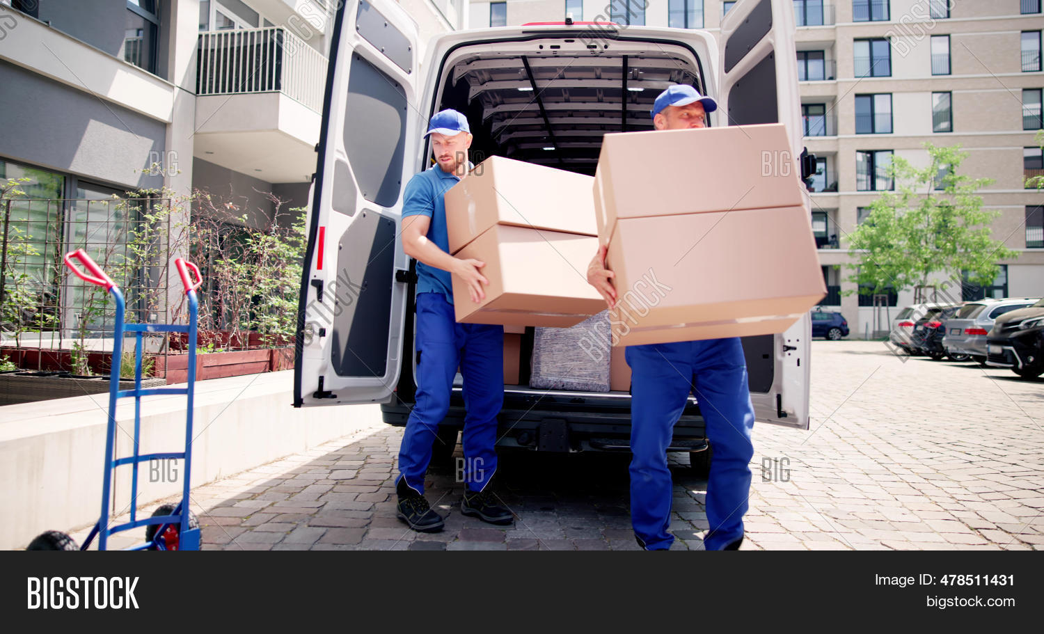 Two Young Male Movers Image & Photo (Free Trial) | Bigstock