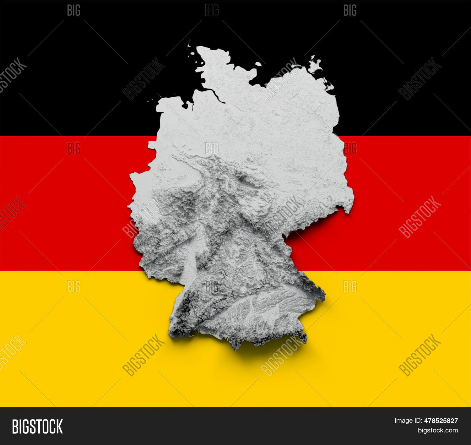Germany Map White Image & Photo (Free Trial) | Bigstock