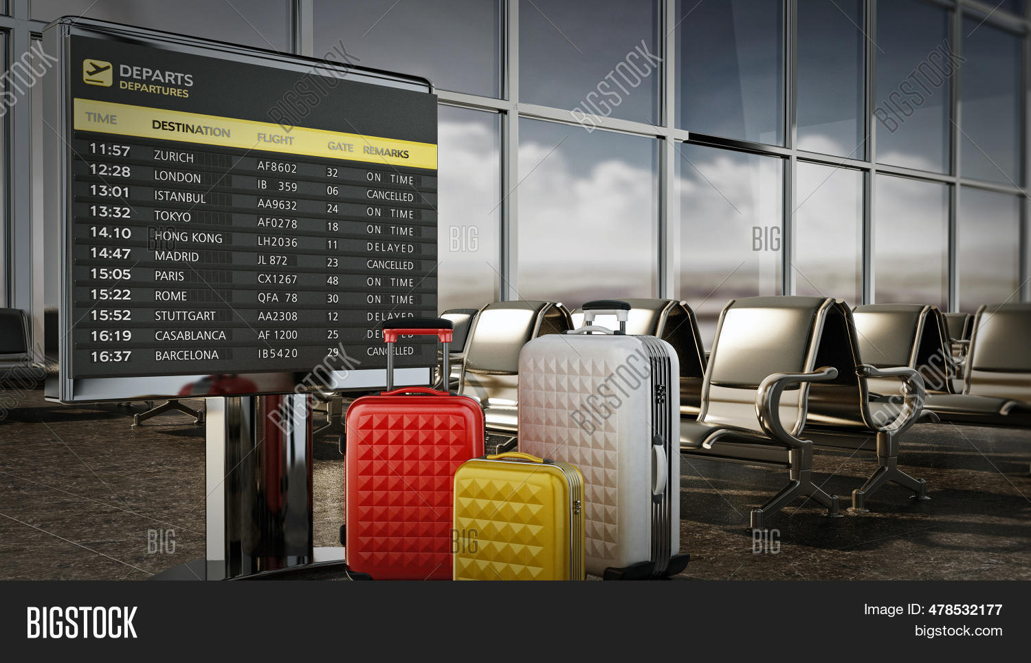 Airport Boarding Sign Image & Photo (Free Trial) | Bigstock