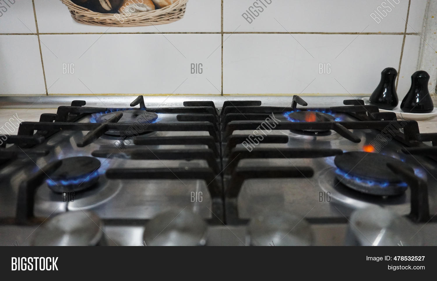 Blue Fire Burning On Image & Photo (Free Trial) | Bigstock