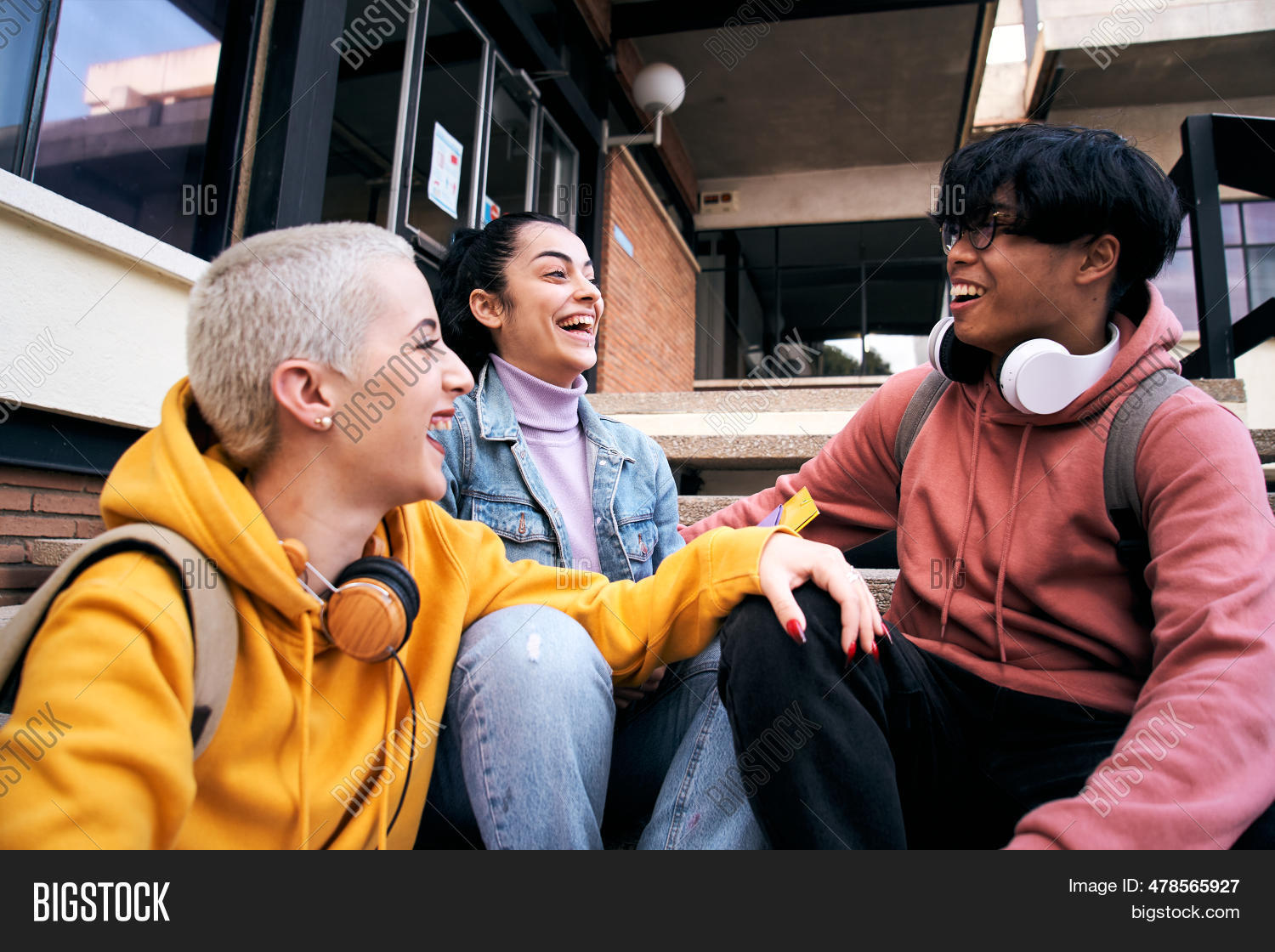 Group Three Students Image & Photo (Free Trial) | Bigstock