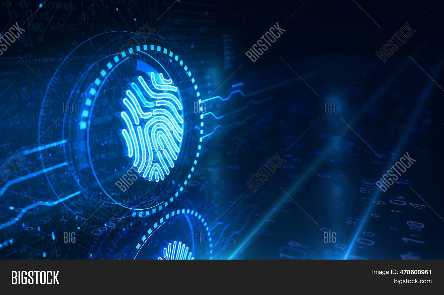 Fingerprint Cyber Id Image & Photo (Free Trial) | Bigstock
