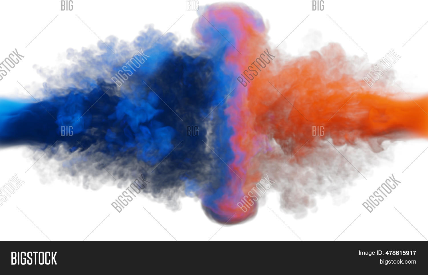 Puffs Blue Red Smoke Image & Photo (Free Trial) | Bigstock