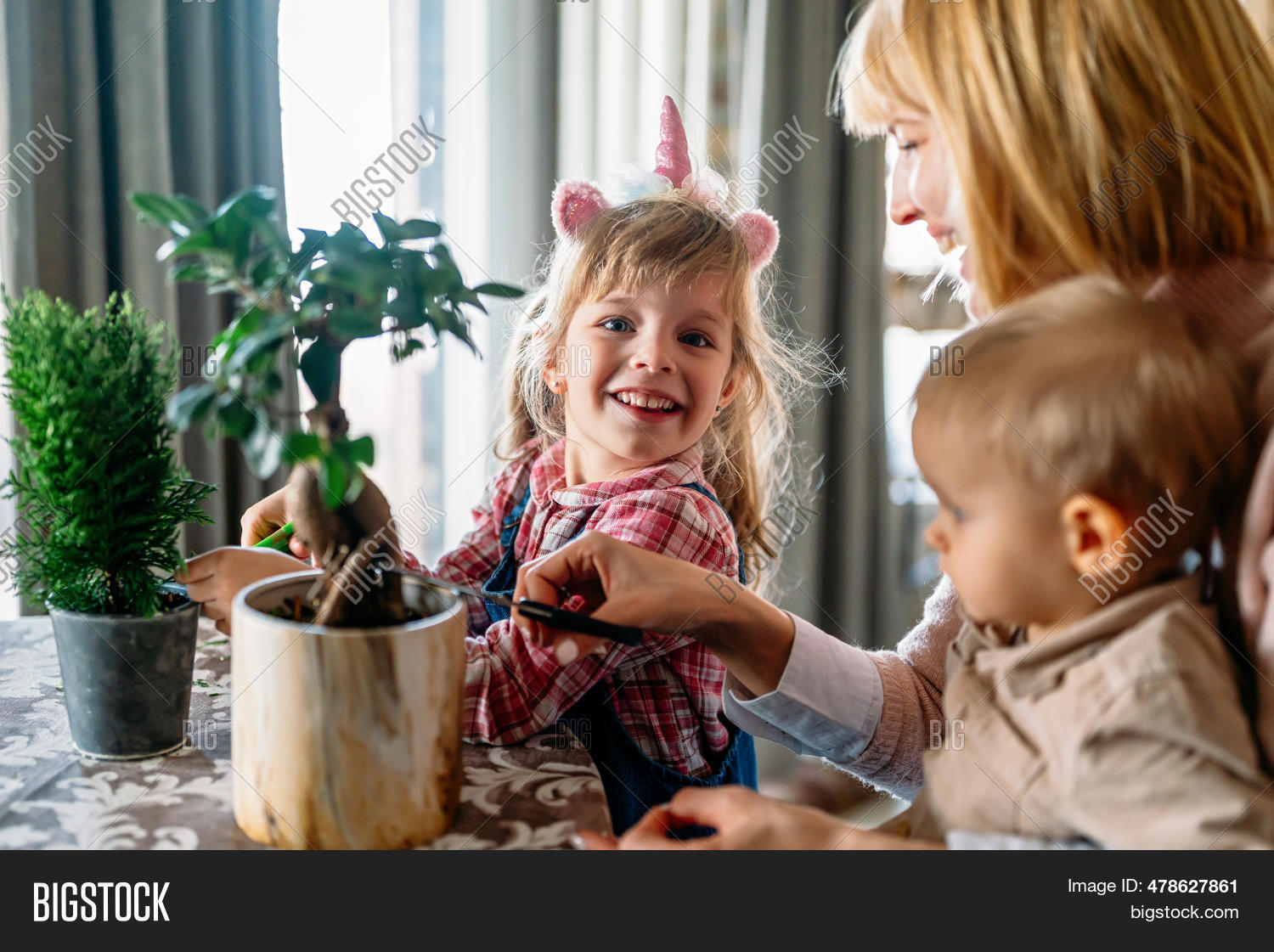 Cute Children Helping Image & Photo (Free Trial) | Bigstock