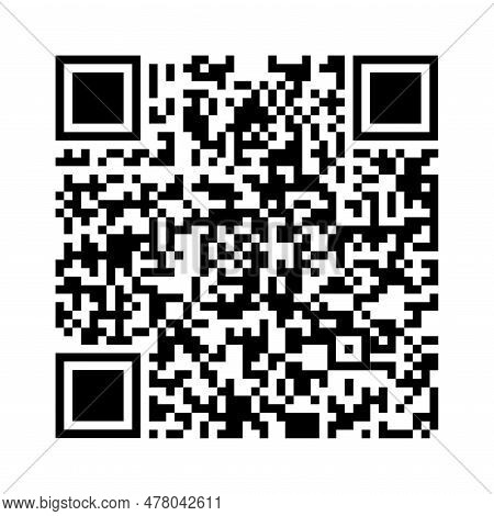 Black White Qr Code. Vector & Photo (Free Trial) | Bigstock