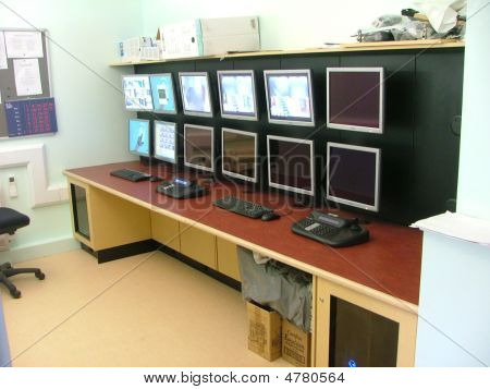 Cctv Control Room Desk Image & Photo (Free Trial) | Bigstock
