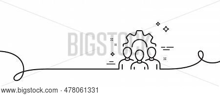 Team Work Line Icon. Vector & Photo (Free Trial) | Bigstock