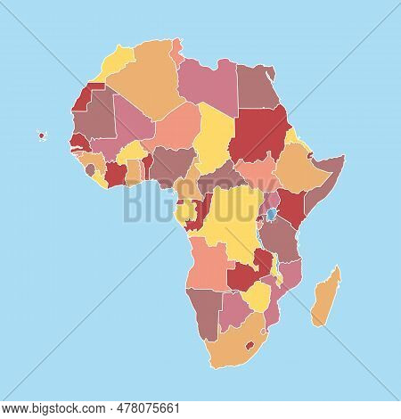 Vector Map Africa. Vector & Photo (Free Trial) | Bigstock