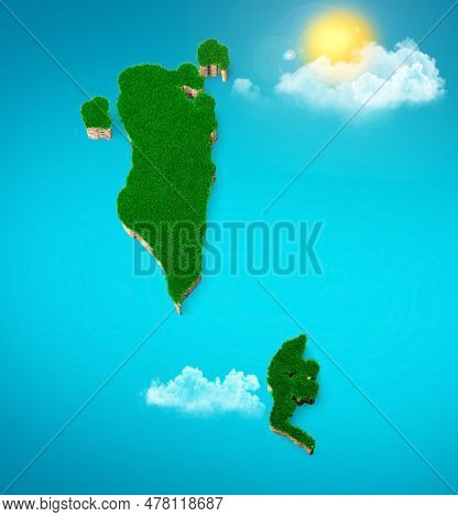 Bahrain Map Soil Land Image & Photo (Free Trial) | Bigstock
