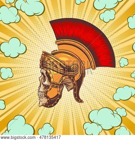 Gladiator Helmet Cartoon