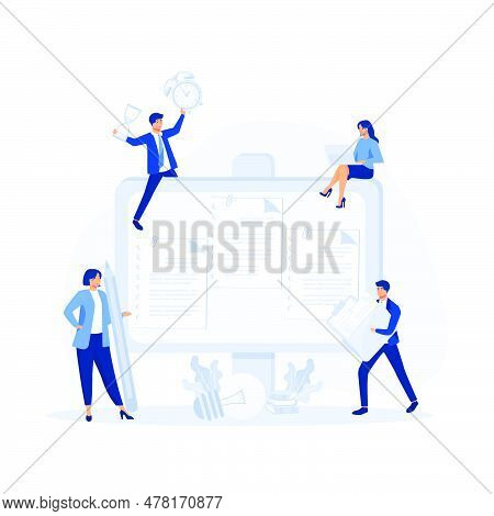 Workflow Organization Vector & Photo (Free Trial) | Bigstock