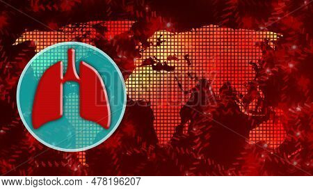 Lung Icon On World Map Image & Photo (Free Trial) | Bigstock