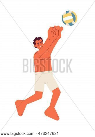 Volleyball Cartoon Spike