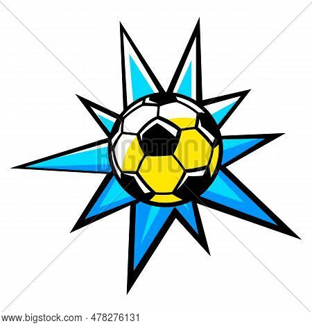 Exploding Soccer Ball Clip Art