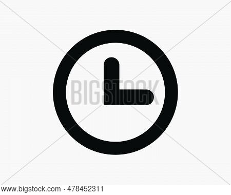 Clock Icon Round Vector & Photo (Free Trial) | Bigstock