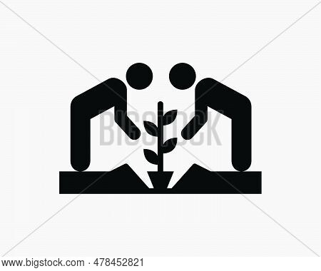 Tree Planting Icon Vector & Photo (Free Trial) | Bigstock