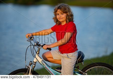 Child Riding Bicycle. Image & Photo (Free Trial) | Bigstock