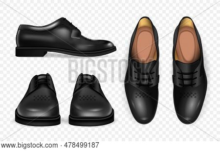Realistic Black Boots Vector & Photo (Free Trial) | Bigstock
