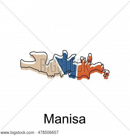 Map Manisa Province Vector & Photo (Free Trial) | Bigstock