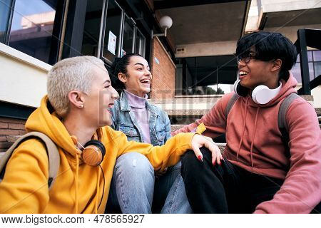 Group Three Students Image & Photo (Free Trial) | Bigstock