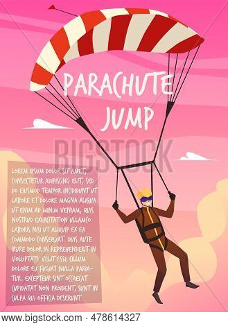 Parachute Jump Poster Vector & Photo (Free Trial) | Bigstock