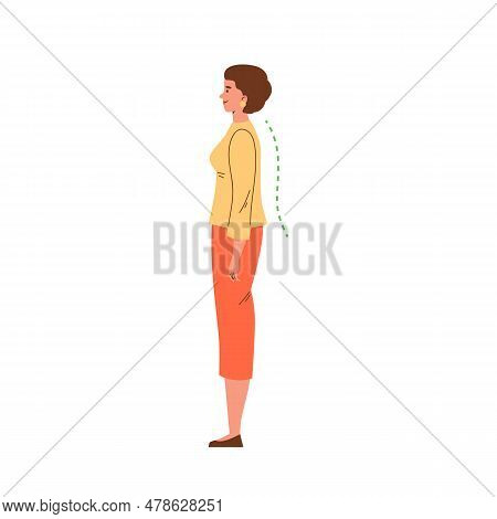 Happy Standing Woman Vector & Photo (Free Trial) | Bigstock
