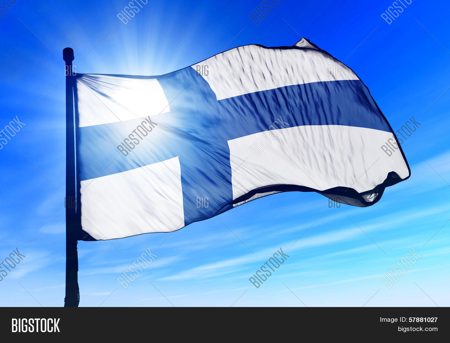 Finland Flag Waving On Image & Photo (Free Trial) | Bigstock