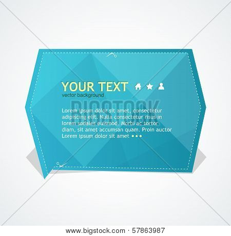 Vector Blue Text Box Vector & Photo (Free Trial) | Bigstock