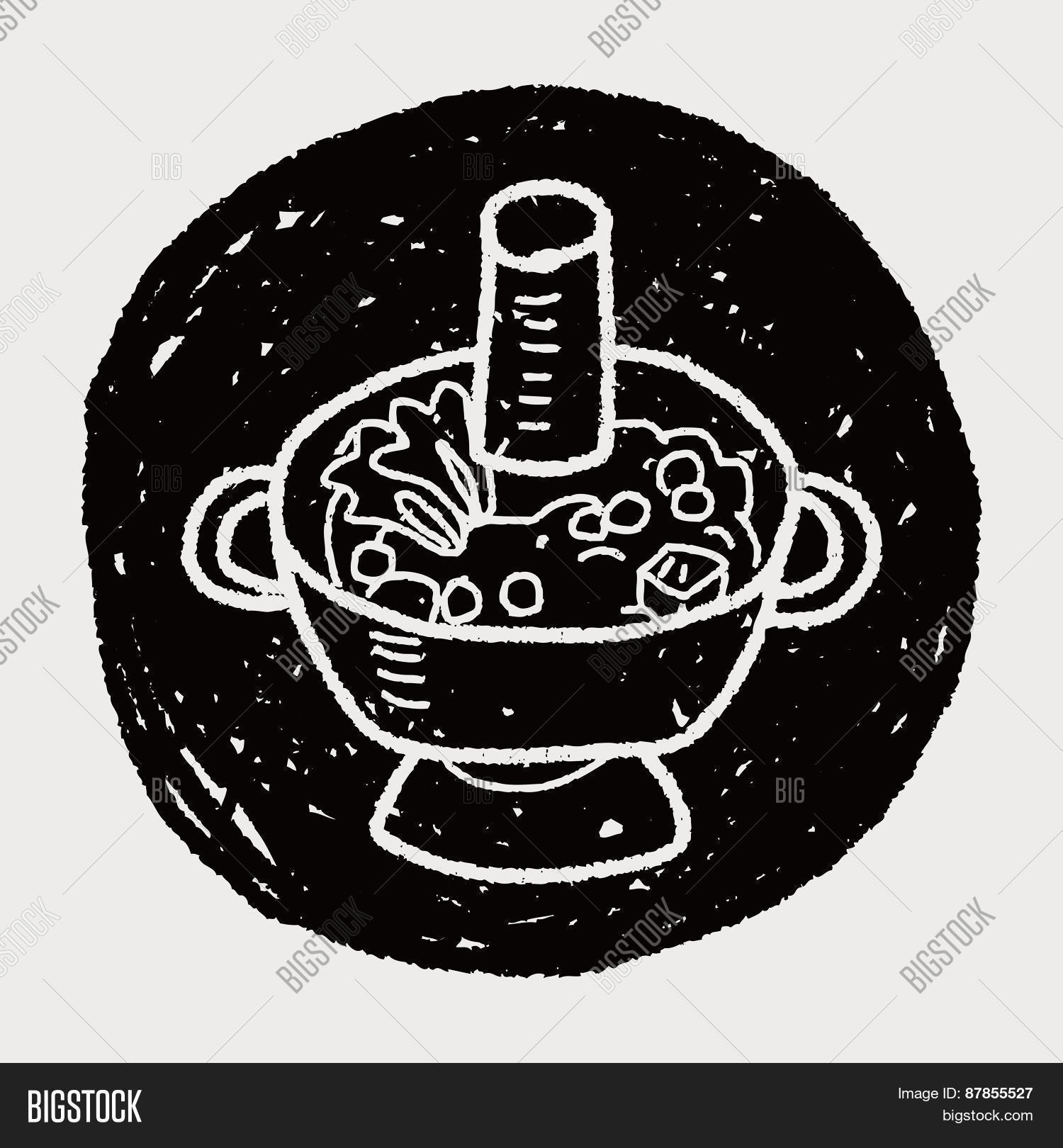 Vector y foto Chafing Dish Doodle (prueba gratis) | Bigstock
