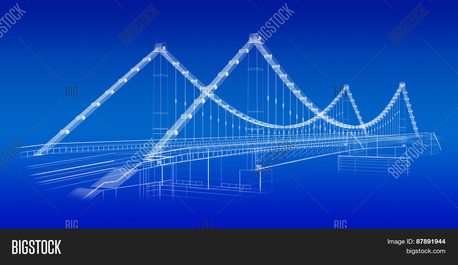 Bridge Blueprint Image & Photo (Free Trial) | Bigstock