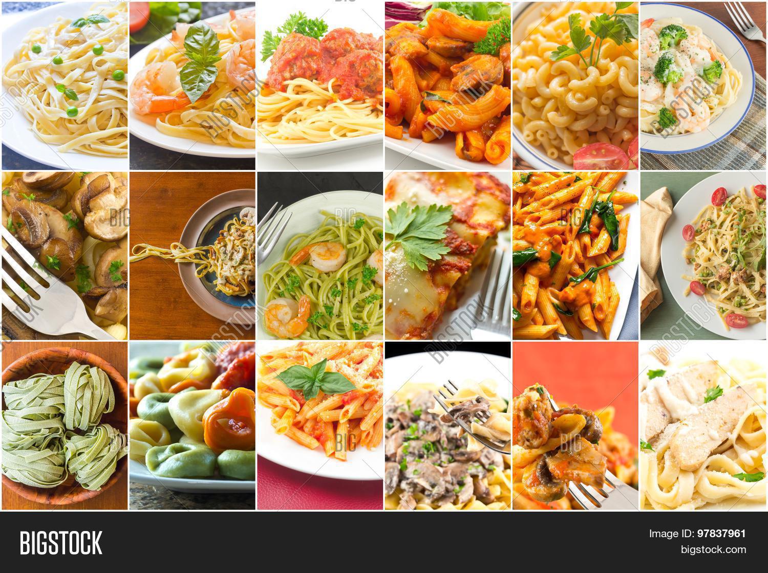 Pasta Food Collage Image & Photo (Free Trial) | Bigstock